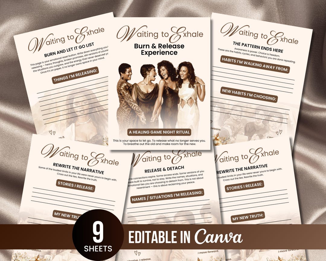 Waiting to Exhale Burn & Release | Healing Party Game | Girls Night ...