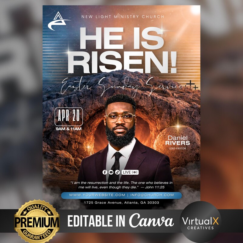 Christian Easter Poster - Etsy