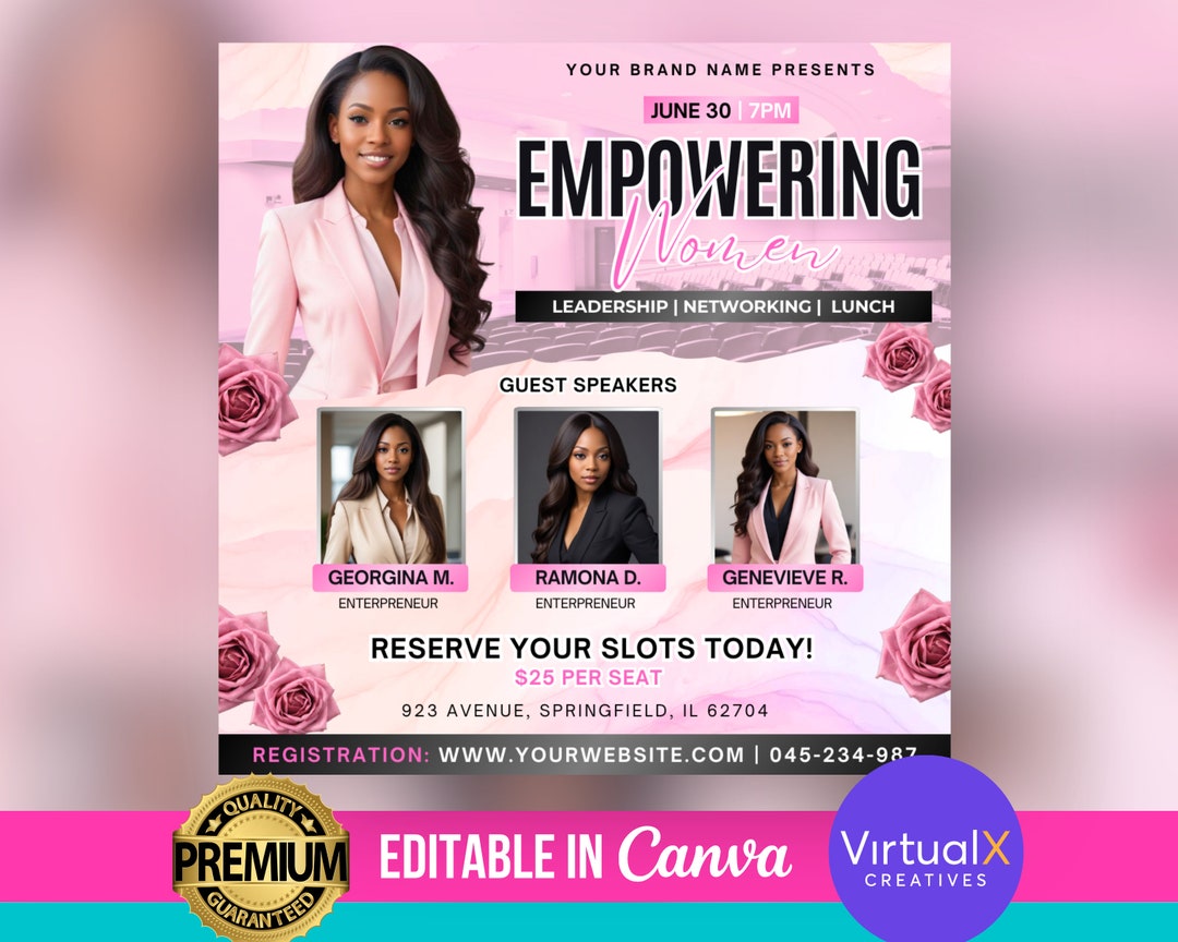 Women Empowerment Event, Women's Meeting Conference, Women's Ministry ...