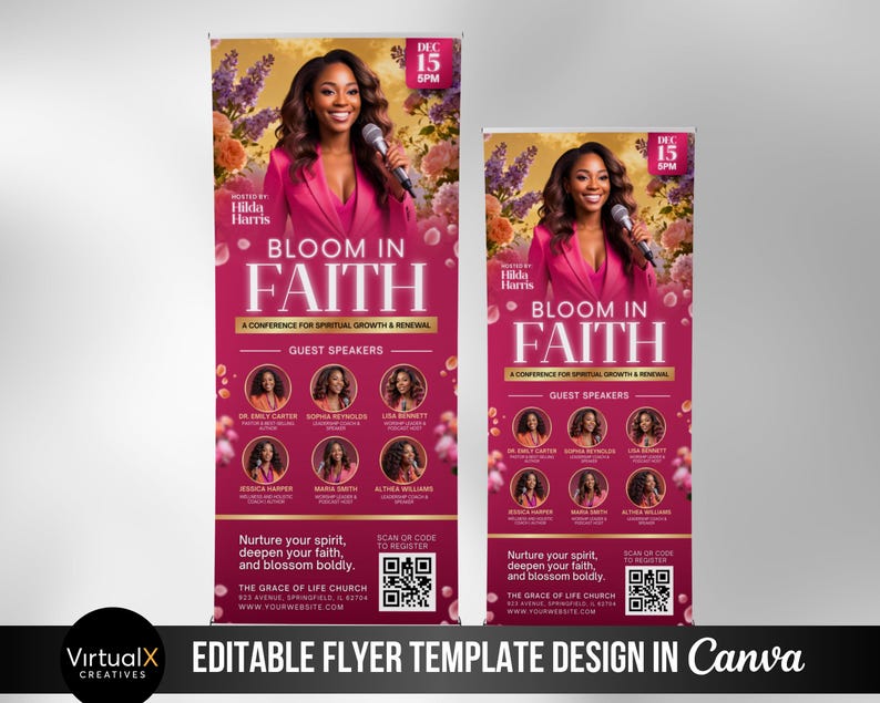 Womens Retreat Event, Women's Conference, Business Launch Template ...