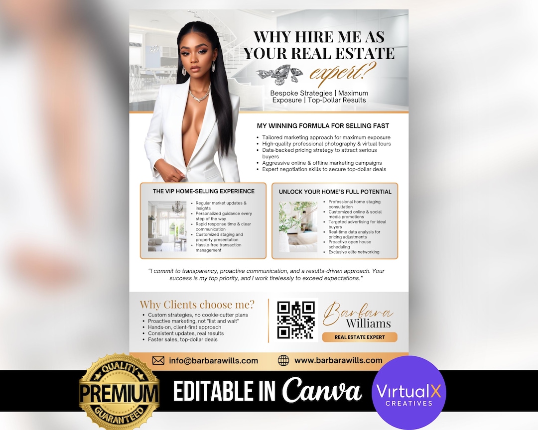 Real Estate Introduction Flyer, Real Estate Marketing Flyer, Real ...