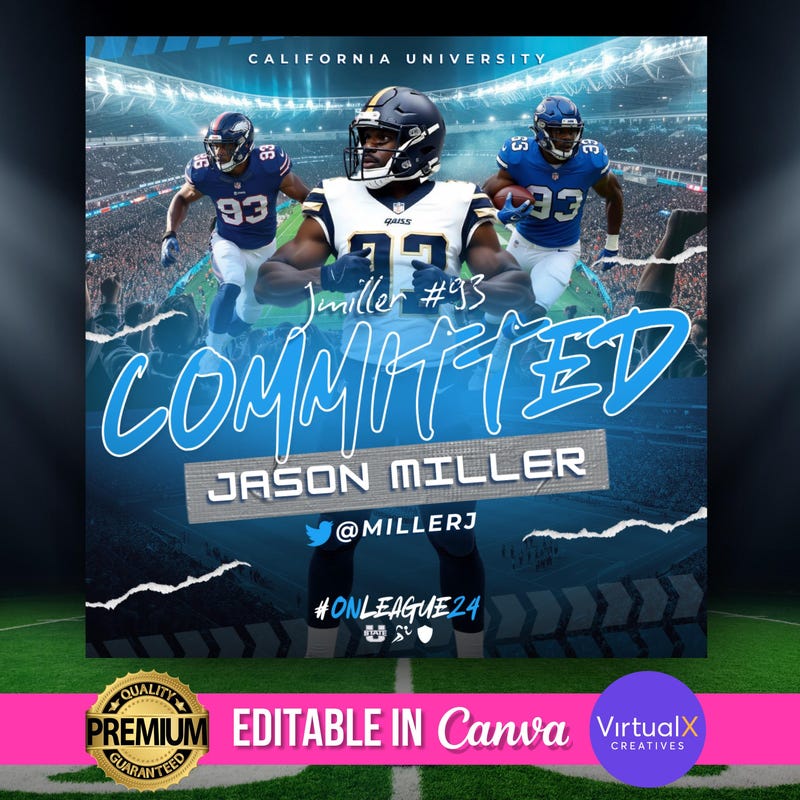 College Commitment Graphic - Etsy