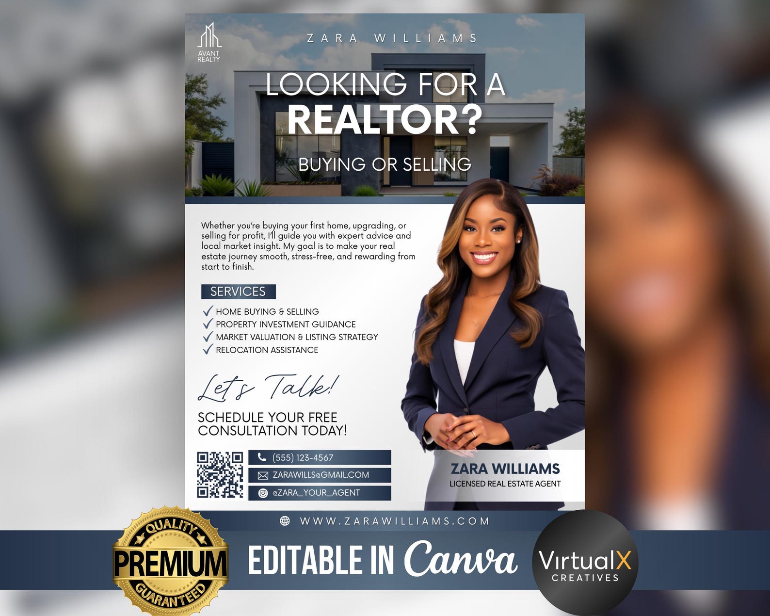 Real Estate Agent Flyer, Buying or Selling Ad, Home Buying Flyer, DIY ...