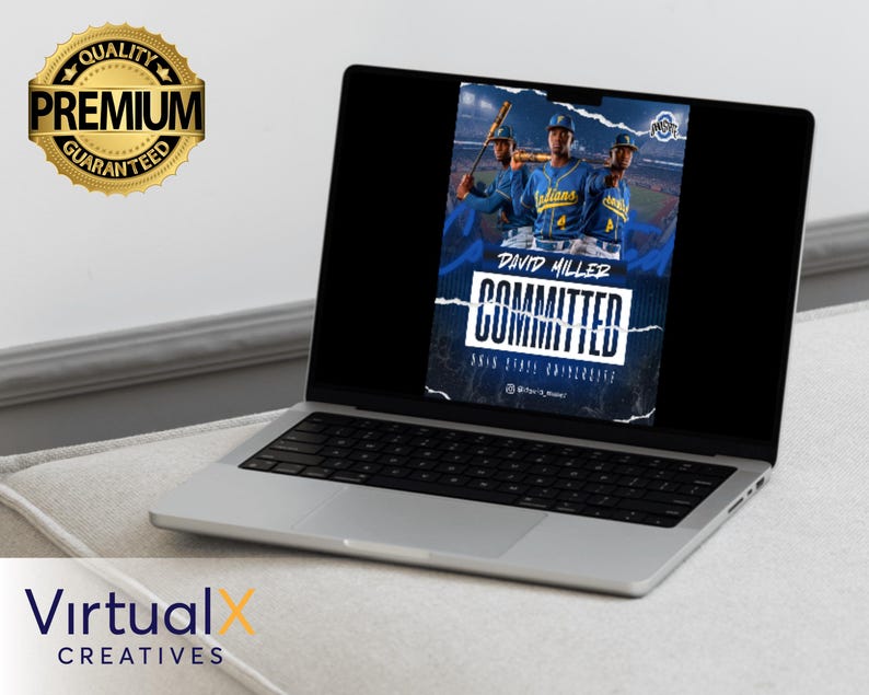 Sports Committed Poster, High School Commitment Social Media Flyer ...