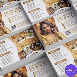 Event Planner Business Cards, Events Business Card, Party Planner ...