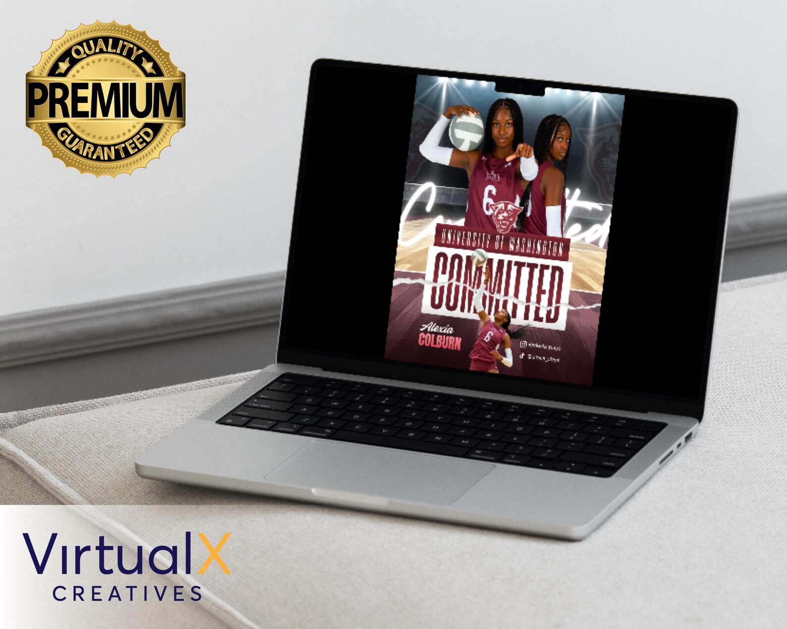 Sports Committed Poster, High School Commitment Social Media Flyer ...