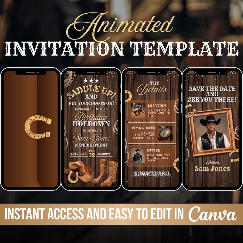 Cowboy Graduation Invites - Etsy