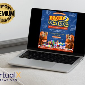 Back to School Event, Back to School Supply Drive, Canva Editable Flyer ...