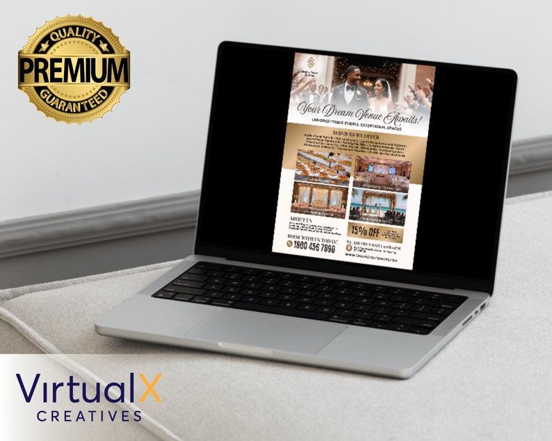 Event Rental Space Flyer, DIY Venue Rental Flyer, Party Essentials ...
