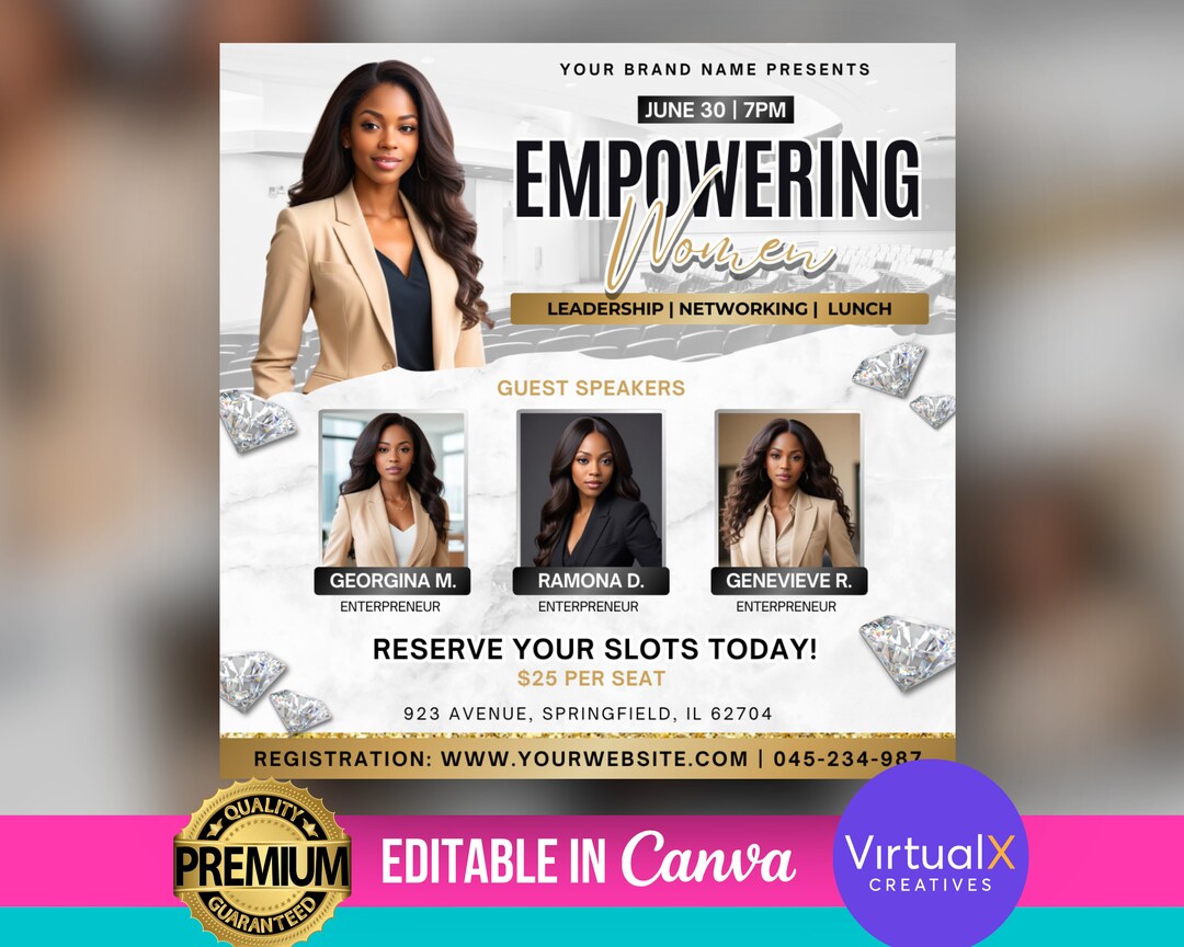 Women Empowerment Event, Women's Meeting Conference, Women's Ministry ...