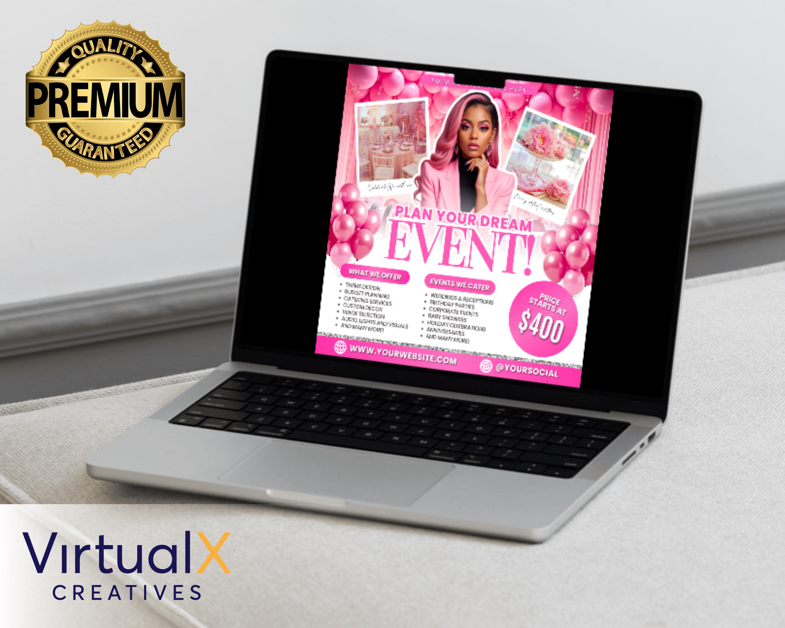 Event Planner Flyer, Wedding Planner Flyer, Event Planning Business ...