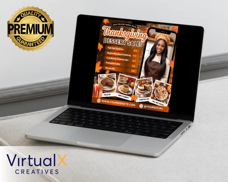 Thanksgiving Bake Sale Flyer, Sweet Treats Sale Flyer, November Dessert ...