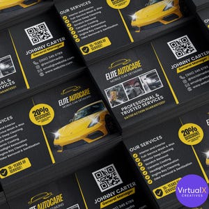 Mobile Car Detailing Business Cards, Auto Detailing Card, Car Wash ...