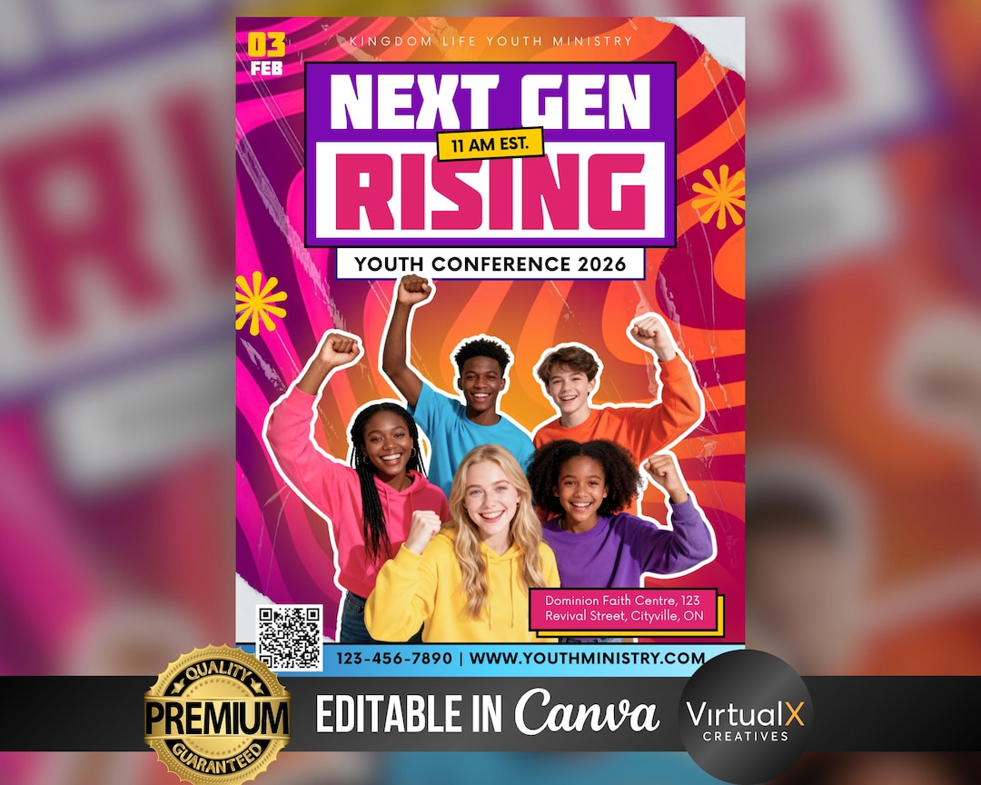 Youth Conference Flyer, Teen Worship Service, Student Ministry Group ...