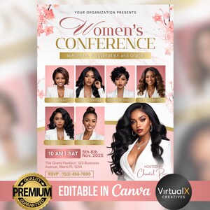 Women Leadership Conference Flyer, Women Empowerment, Womens Brunch ...