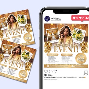 Event Planner Flyer, Wedding Planner Flyer, Event Planning Business ...