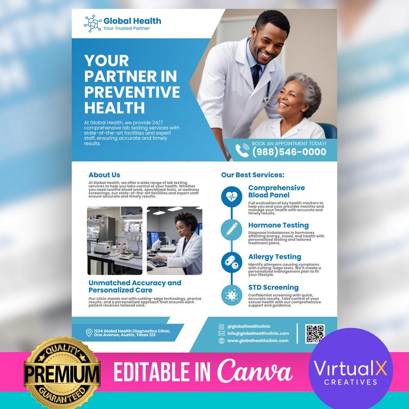 Mobile Lab Testing Flyer - Etsy