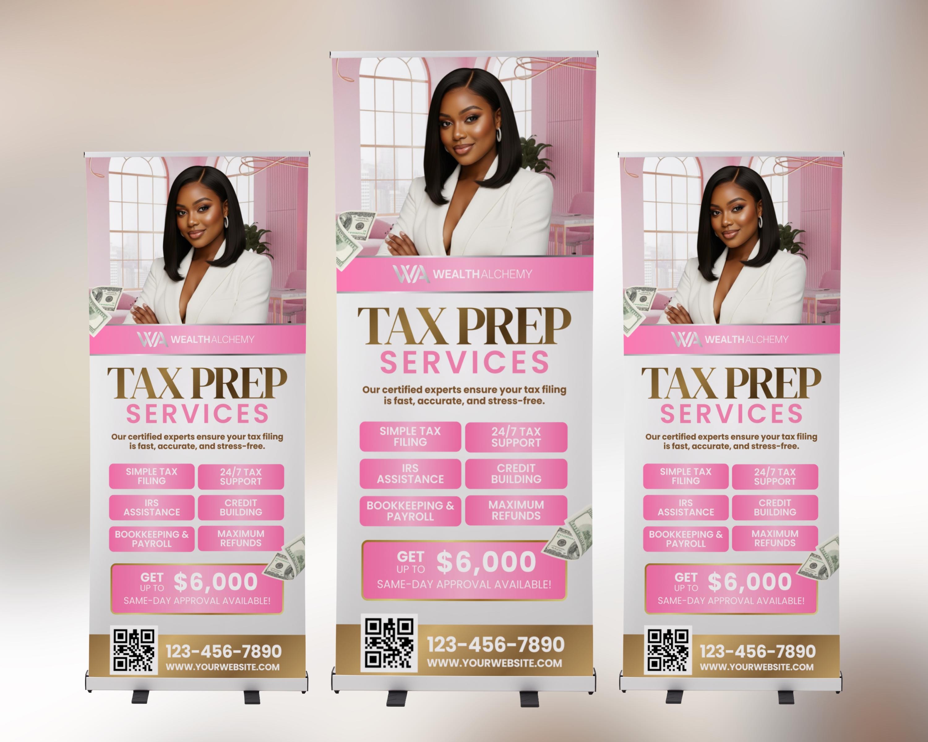 Tax Prep Services, Tax Season, Tax Preparer Template, Income Tax ...