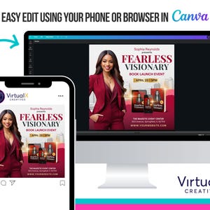 Book Launch Event, Author Book Launch Party, Business Event Flyer ...