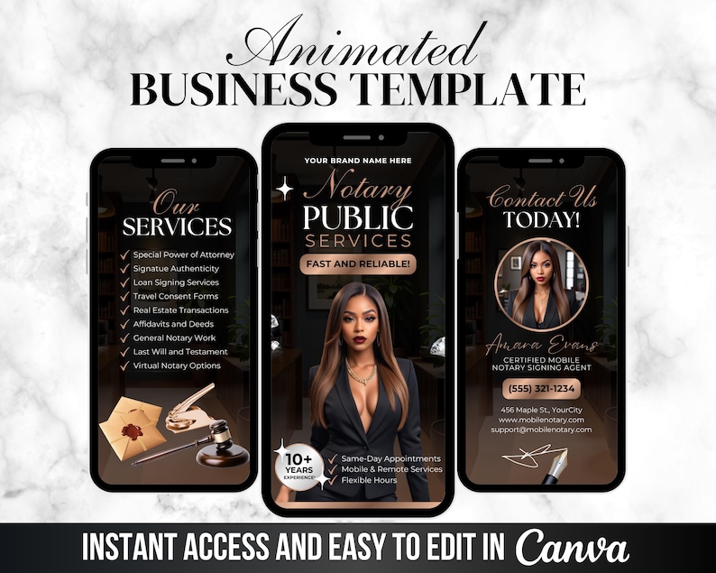 Notary Public Animated, Notary Services Flyer, Mobile Notary Video ...