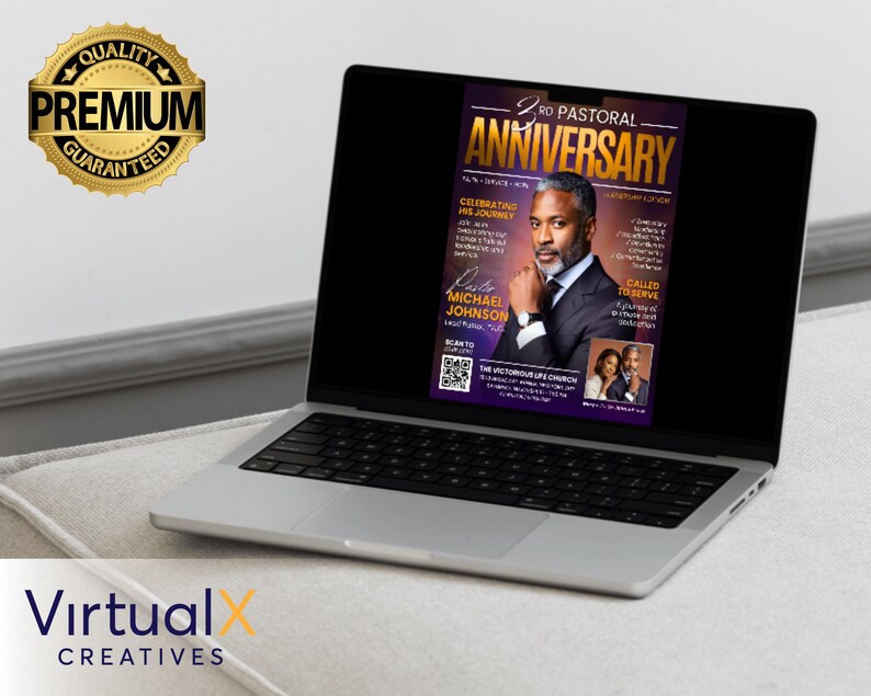 Pastoral Anniversary Flyer | Pastor Appreciation Magazine Template ...