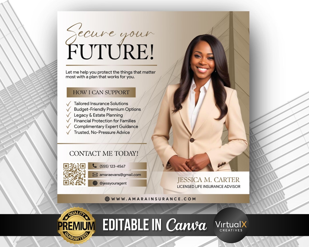 Life Insurance Agent Flyer, Financial Advisor Flyer, Investment ...