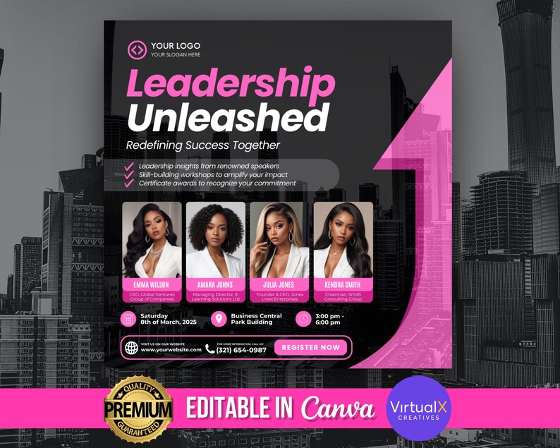 Business Conference Flyer, Meeting Conference Event, Women's Ministry ...