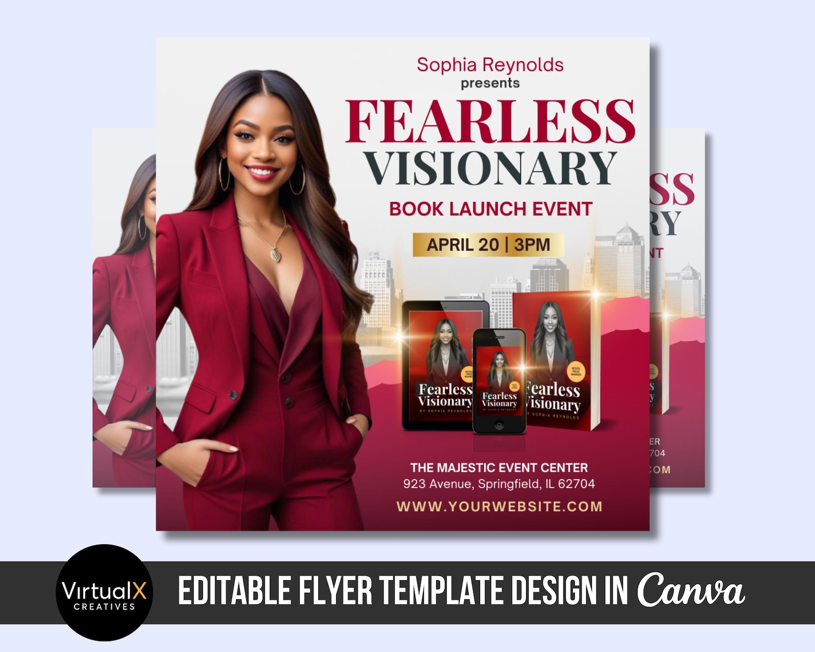 Book Launch Event, Author Book Launch Party, Business Event Flyer ...
