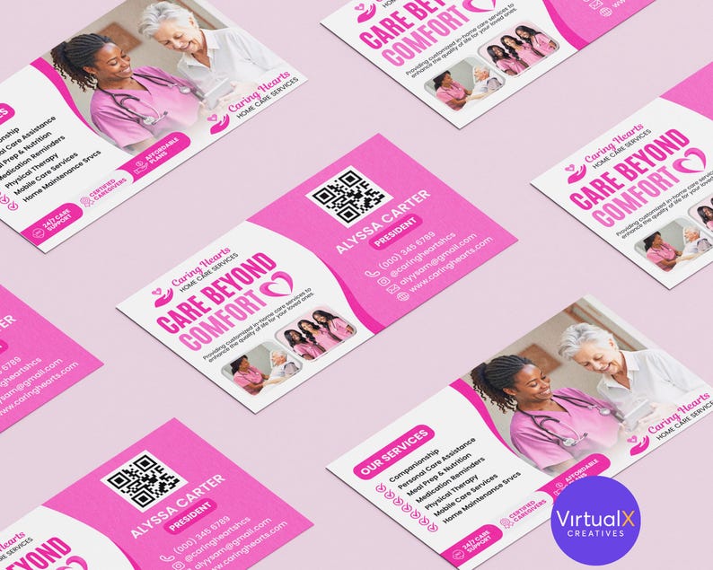 Home Care Service Business Cards, Homecare Assistance, Home Health Care ...
