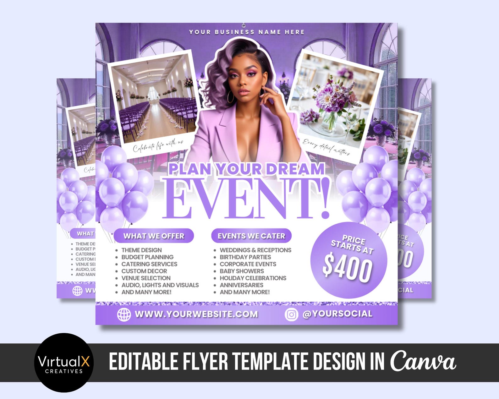 Event Planner Flyer, Wedding Planner Flyer, Event Planning Business ...