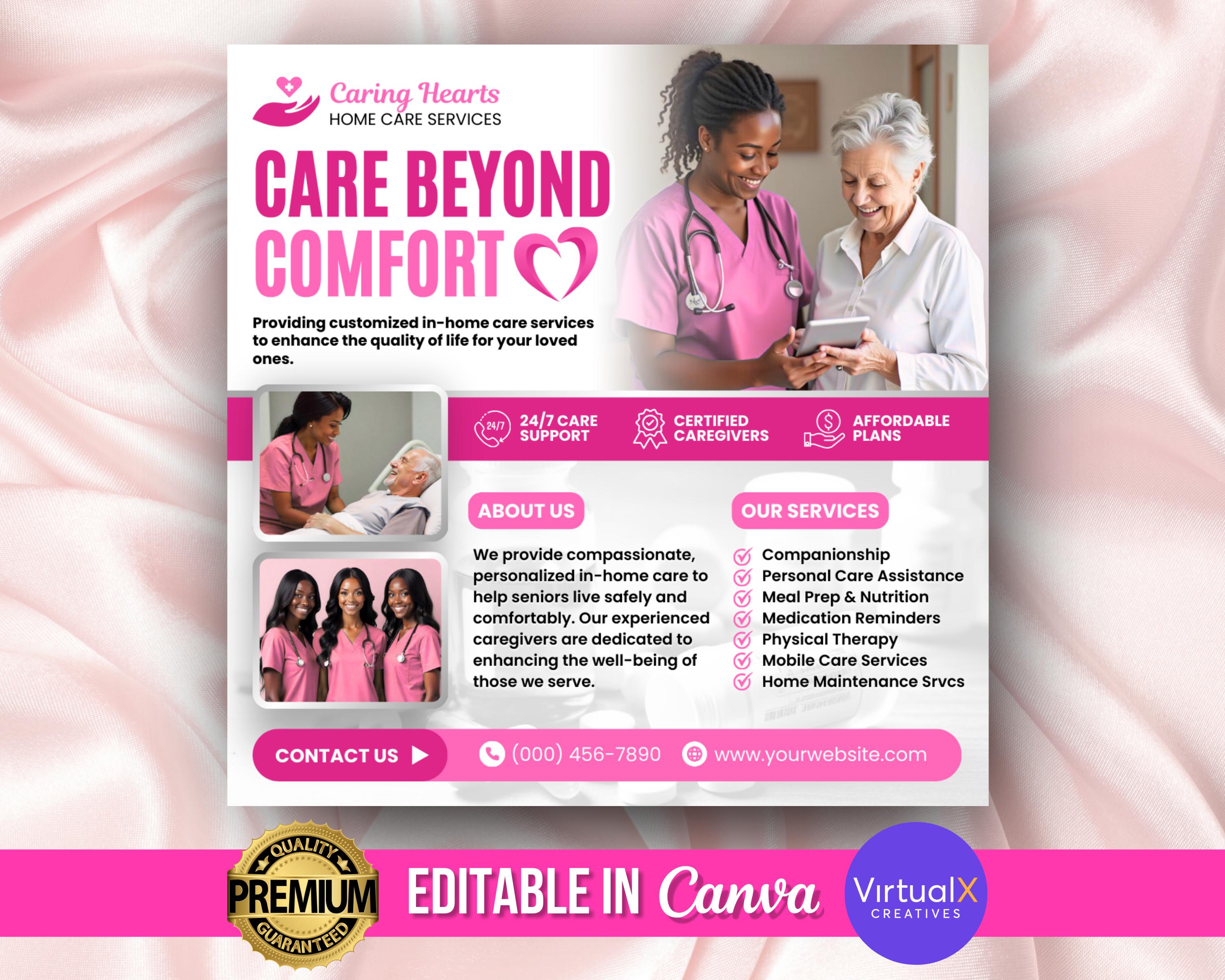 Home Care Service Flyer, Home Care Assistance Flyer, Business Flyer ...