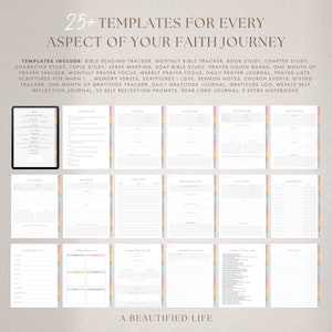 DIGITAL Faith Journal, Prayer Journal, Bible Study Planner, Sermon ...