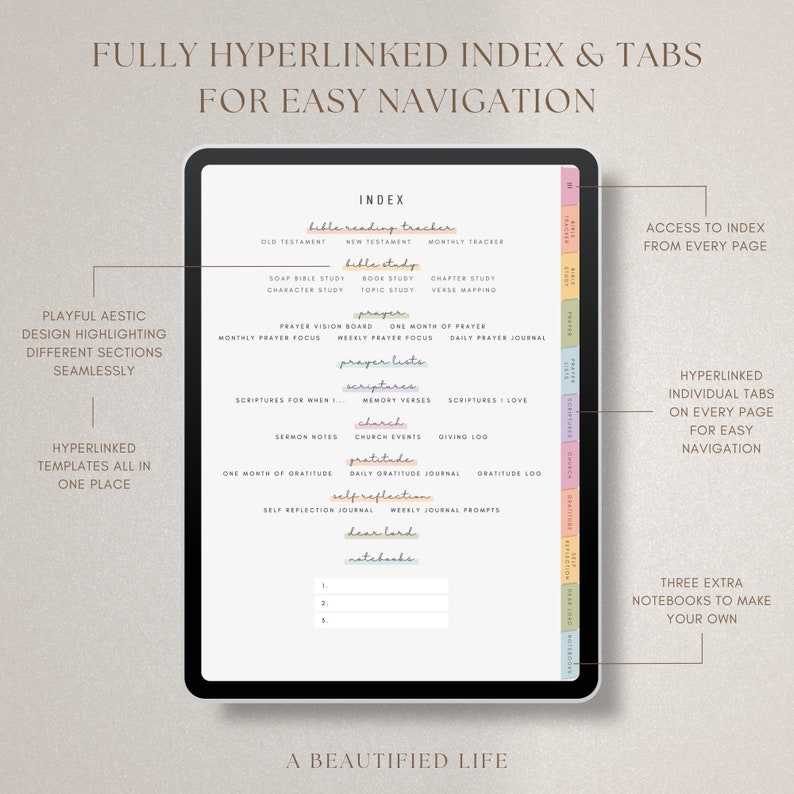 DIGITAL Faith Journal, Prayer Journal, Bible Study Planner, Sermon ...