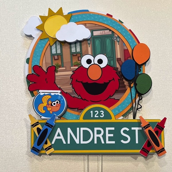 Elmo Cake Topper - Etsy
