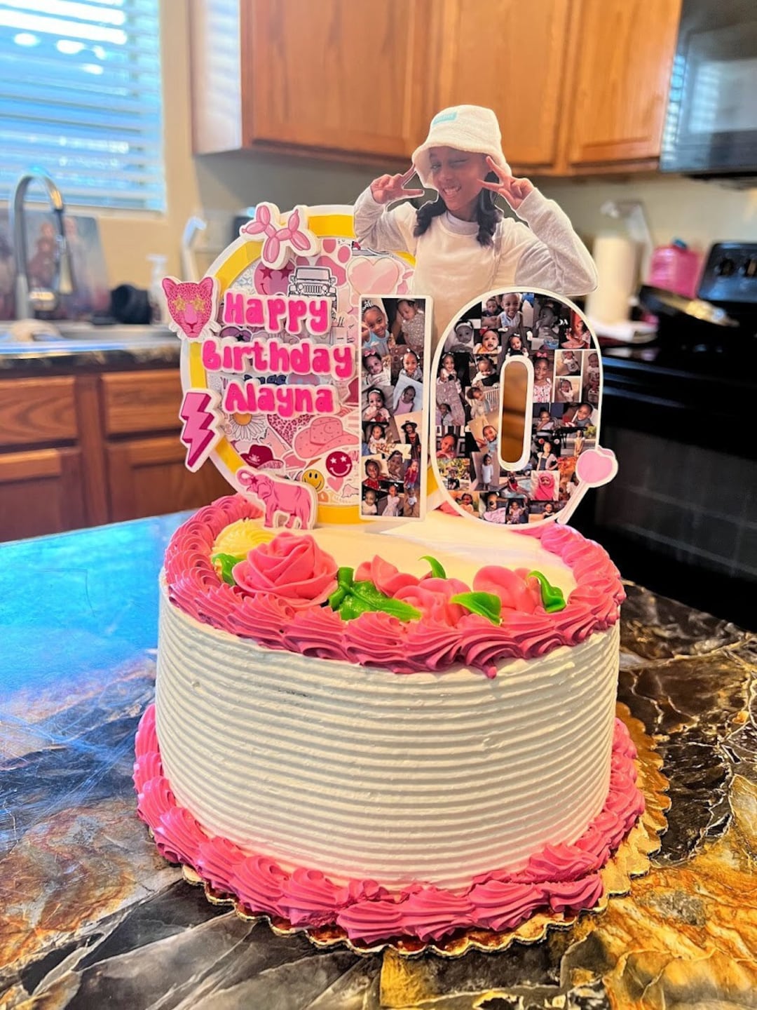 Preppy Cake Topper - Etsy