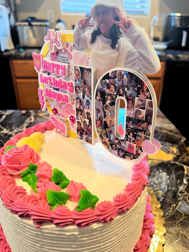 Preppy Cake Topper - Etsy