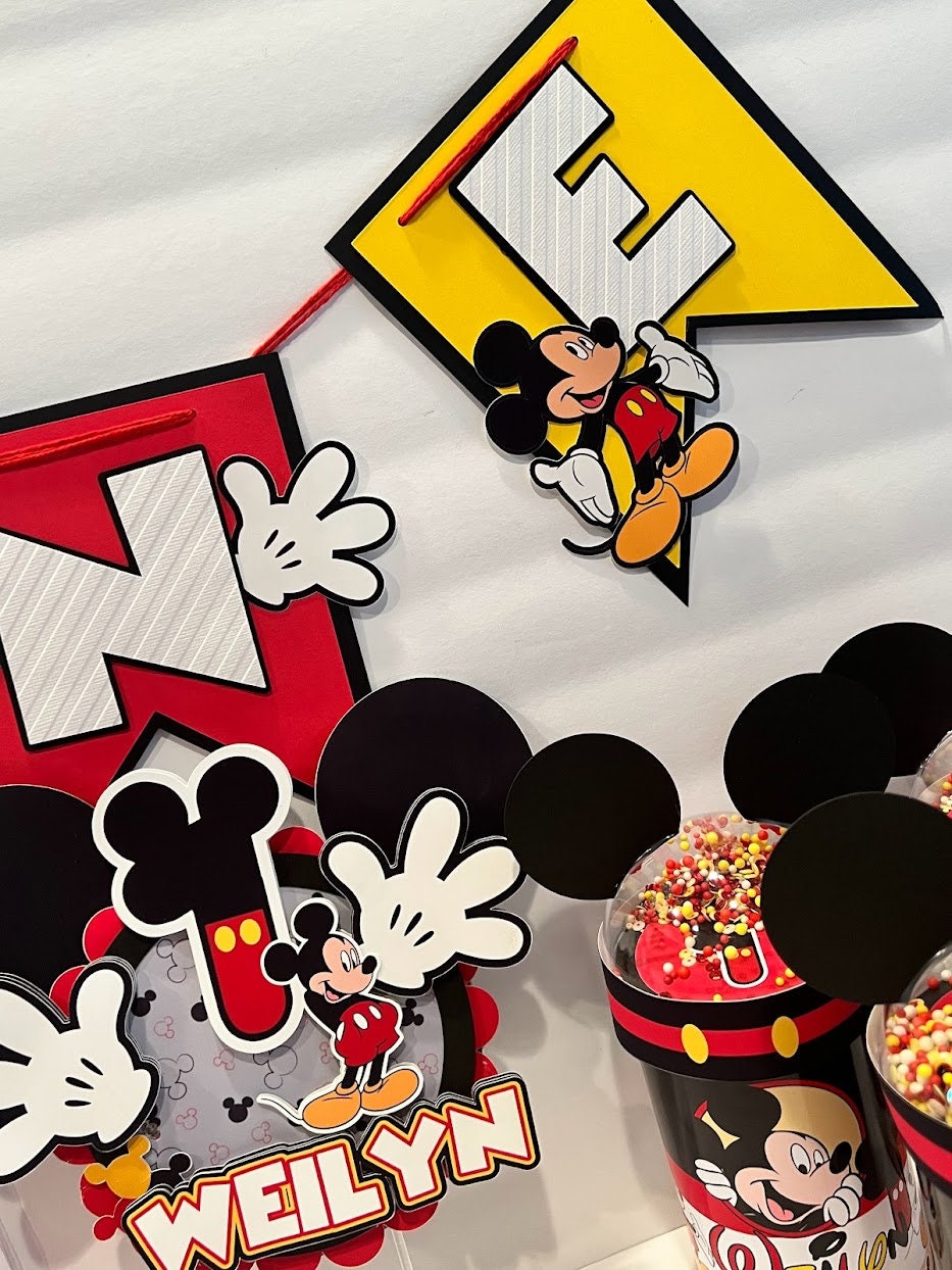 Mickey Mouse Cake Topper - Etsy