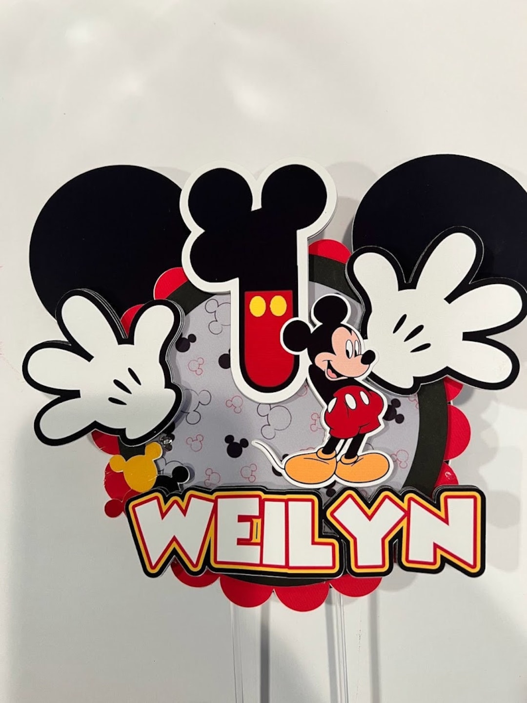 Mickey Mouse Cake Topper - Etsy