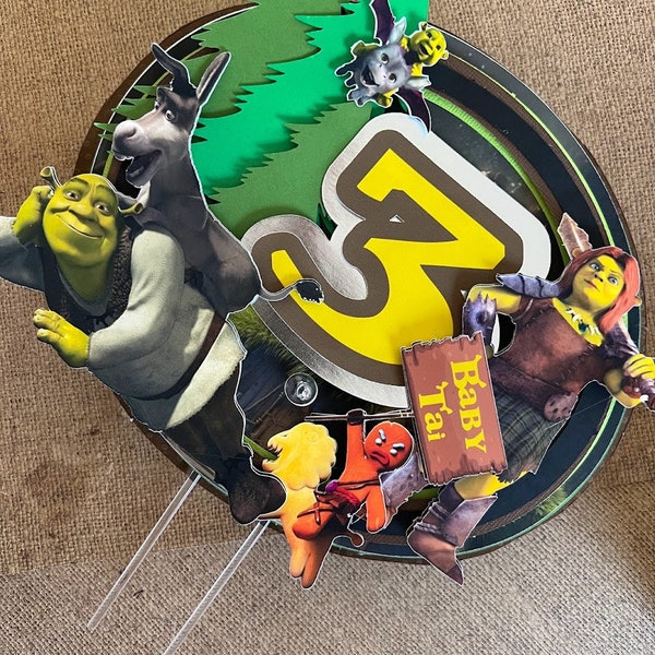 Shrek Cake Topper - Etsy