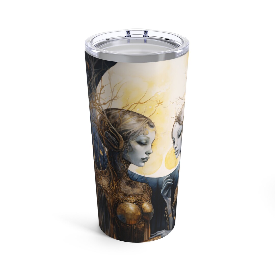 Elven Birch Moon Tumbler Gift for Her Celtic Druid Birch Tree 20oz ...
