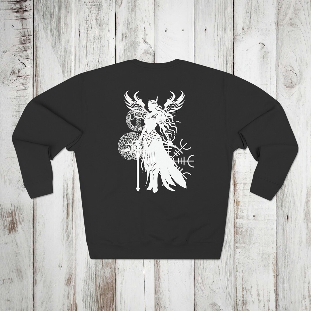 Norse Valkyrie Unisex Sweatshirt Gift Magical Protection Helm of Awe ...