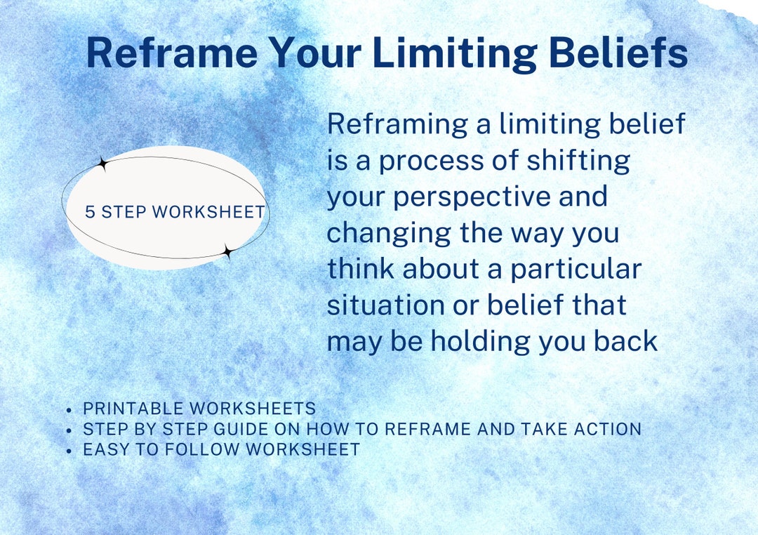 Reframe Your Limiting Beliefs in 5 Steps | Positive Mindset, Daily ...