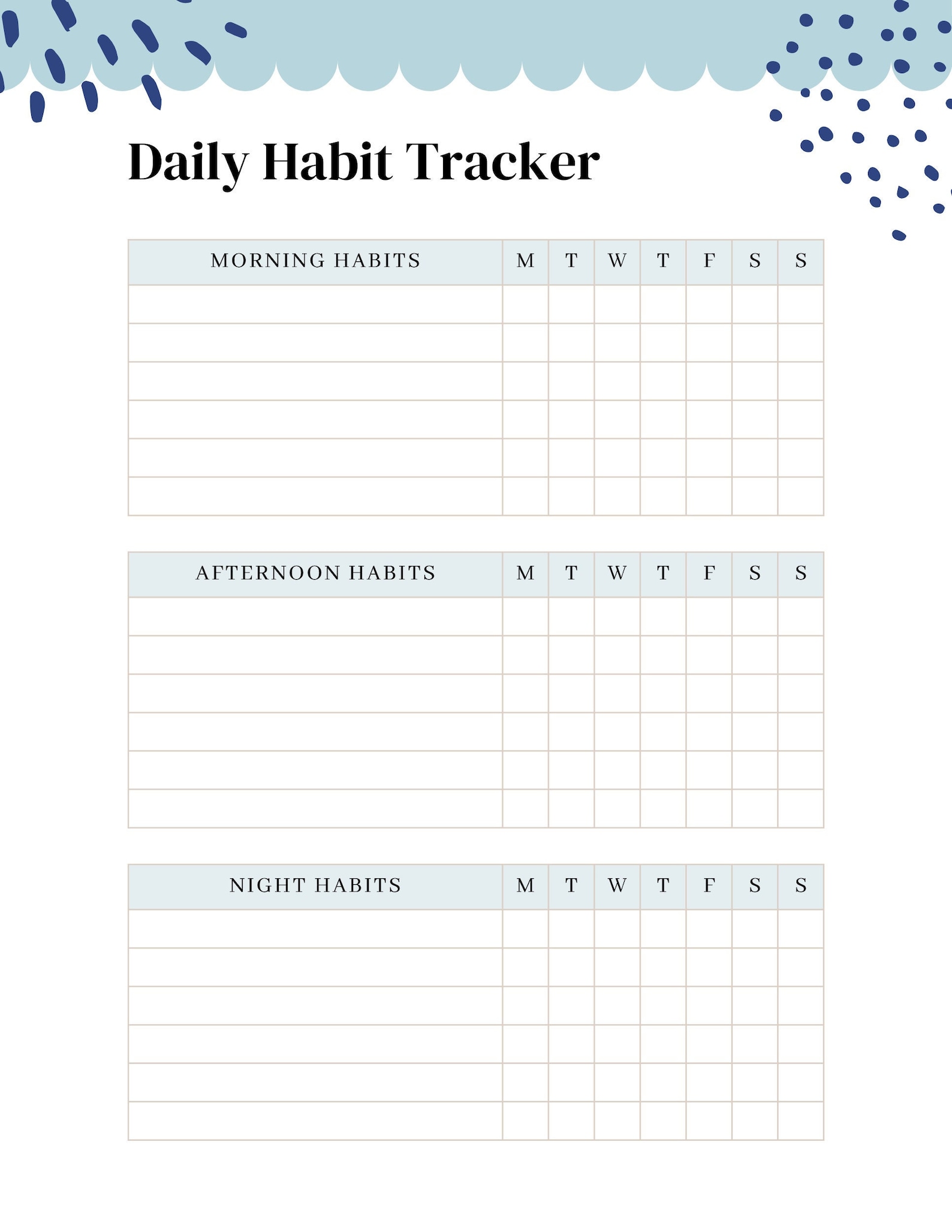 Daily Habit Tracker | Personal Growth, Growth Mindset, Atomic Habits ...
