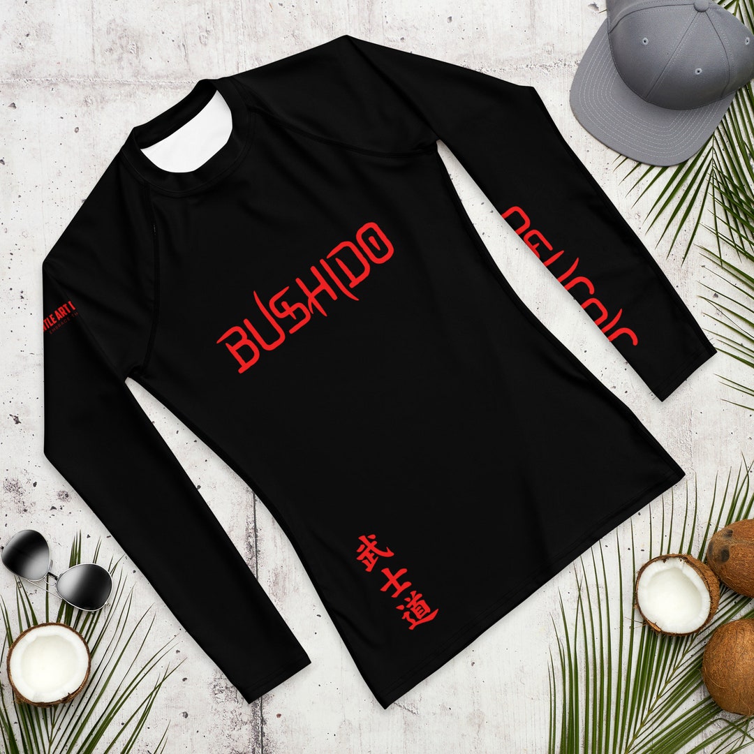 Bushido Men's Ranked BJJ Rash Guard for Black Belts | Nogi Grappling ...