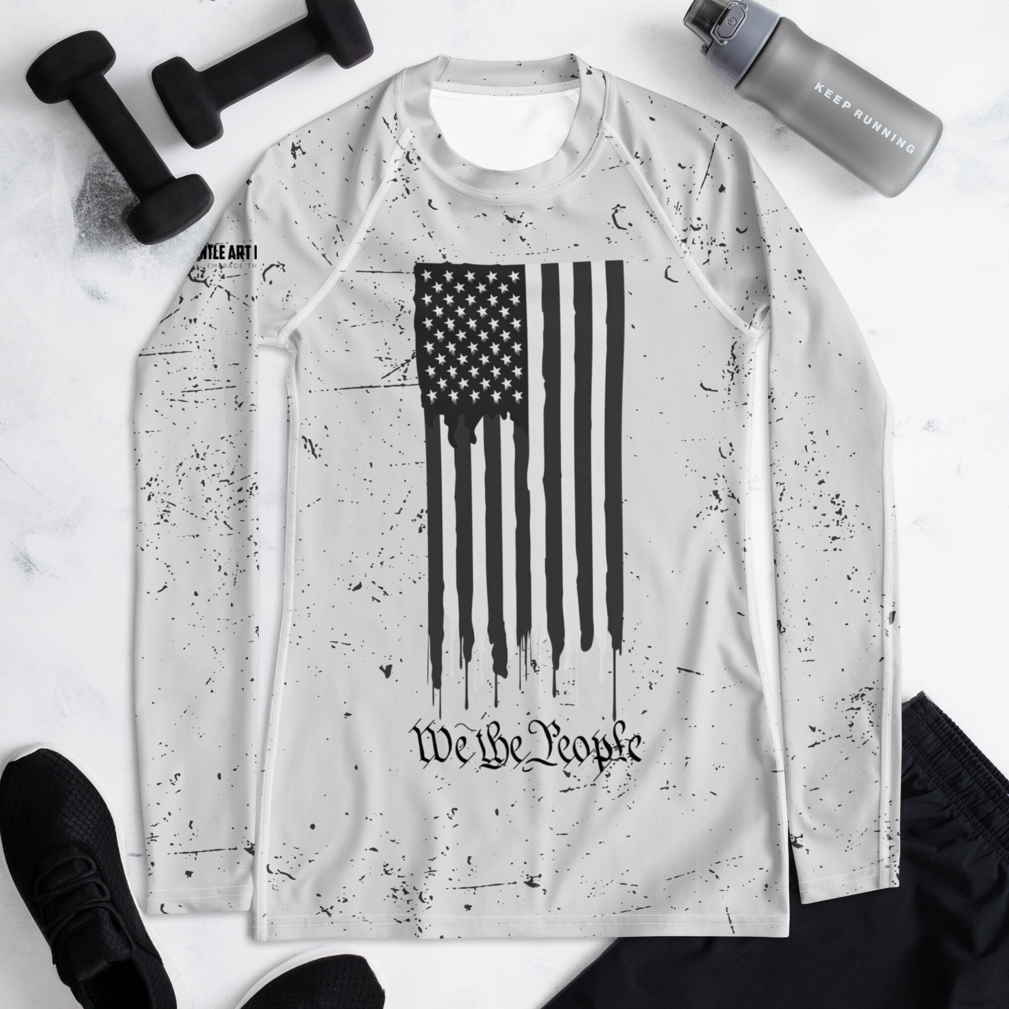 We the People Women's BJJ Rash Guard | Jiujitsu Rashguard | Compression ...