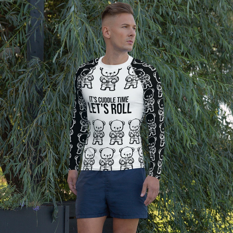 Men’s BJJ Rash Guard "cuddle Time" | Jiujitsu Rashguard | Funny Meme ...