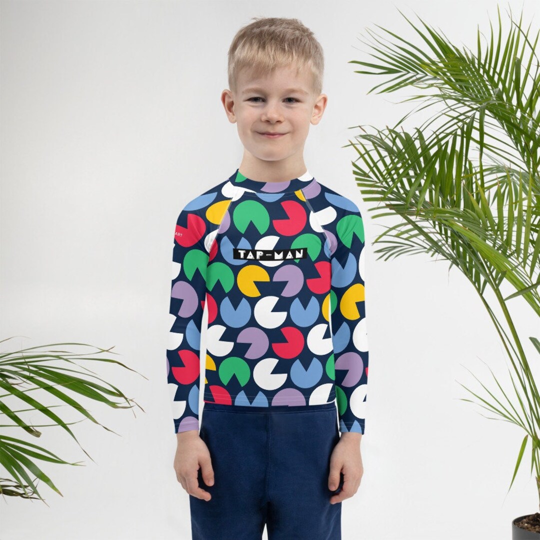 Cute Pacman Kids BJJ Rash Guard for Girls and Boys - Etsy