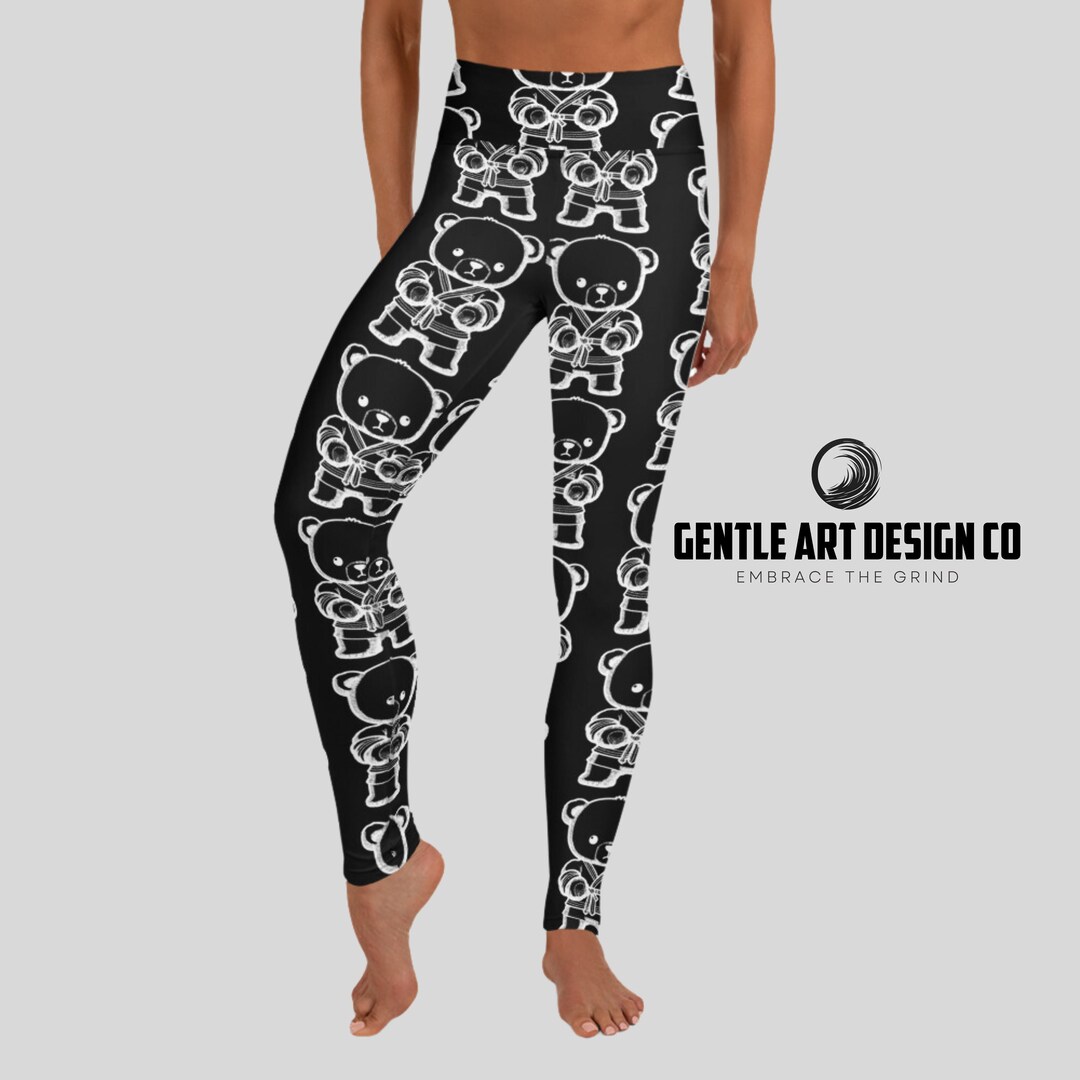 Funny "cuddle Time" Women's BJJ Spats | Yoga Leggings for Jiujitsu ...
