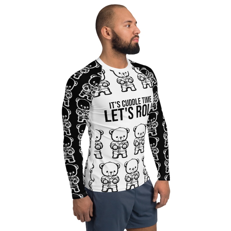 Men’s BJJ Rash Guard "cuddle Time" | Jiujitsu Rashguard | Funny Meme ...