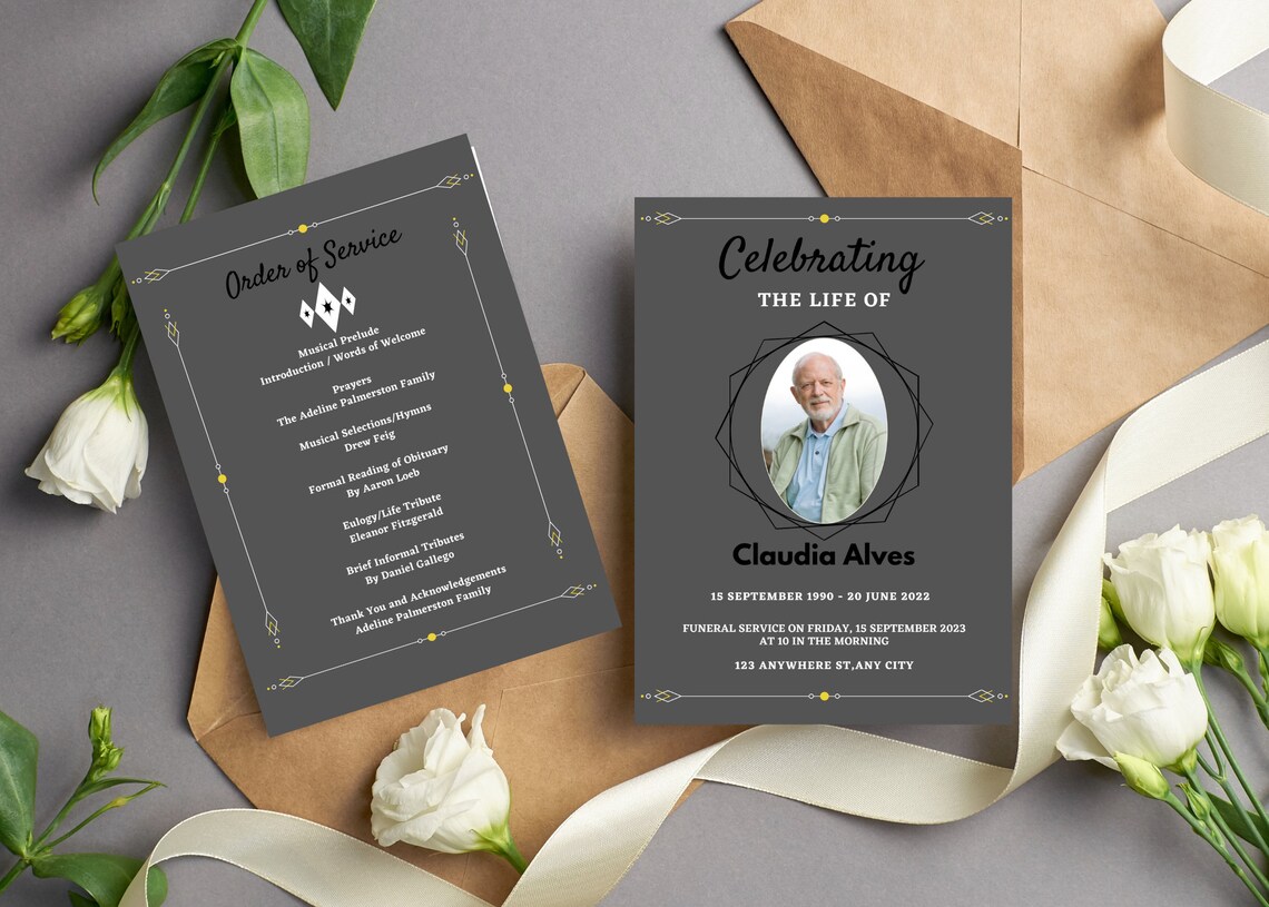 DIGITAL FUNERAL INVITE, Memorial Digital Invitation Printable, Text ...
